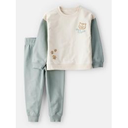 Carter's carter's 2tlg. Outfit in Creme/ Gr&uuml;n - 48% | Gr&ouml;&szlig;e 92 | Kinder-sweatshirts-jacken