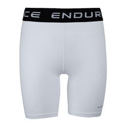 Endurance Trainingsshorts "Power Jr." in Wei&szlig; - 56% | Gr&ouml;&szlig;e 152 | Kinderhosen