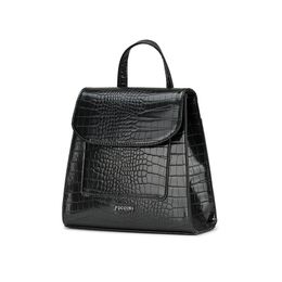 Puccini Rucksack "Timeless" in Schwarz - (B)23 x (H)22 x (T)11 cm - 21% | Damen-taschen