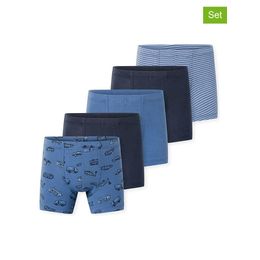 Schiesser 5er-Set: Boxershorts in Dunkelblau - 51% | Gr&ouml;&szlig;e 104 | Kinder-waesche