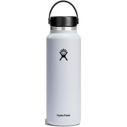 Hydro Flask Trinkflasche &raquo;40 OZ WIDE FLEX CAP&laquo; 1182 ml wei&szlig; Edelstahl, Kunststoff