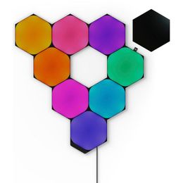 NANOLEAF LED Dekolicht &raquo; Shapes Ultra Black Hexagons Starter Kit - 9PK&laquo; 9 Stk. Starter Kit - 9 PK, Modulares Stecksystem, Smarte Technologie schwarz
