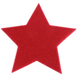 PRIMAflor-Ideen in Textil Platzset &raquo;Stern, Weihnachtsdeko rot&laquo; ideal als Untersetzer oder Tischdeko, Gr&ouml;&szlig;e 16,5 cm rot