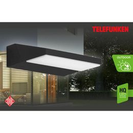 Telefunken LED Au&szlig;en-Wandleuchte &raquo;BERGEN&laquo; schwarz-wei&szlig;