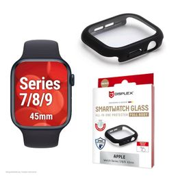 Displex Displayschutzglas &raquo;Smartwatch Glass All-In-One Protector Full Body&laquo; f&uuml;r Apple Watch Series 7 45 mm;Apple Watch Series 8 45 mm;Apple Watch Series 9 45 