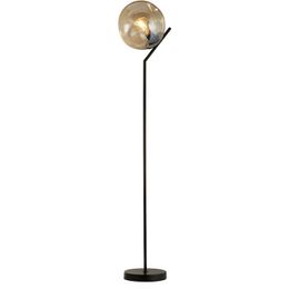 Searchlight Stehlampe &raquo;Punch Floor Lamp - Black Metal & Champagne Punched Glass&laquo; E27 1 Stk. schwarz