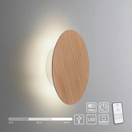 Paul Neuhaus Wandleuchte &raquo;AKKU PUNTU&laquo; LED-Board 1 Stk. Warmwei&szlig; braun