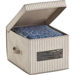 zeller Aufbewahrungsbox &raquo;Stripes&laquo; Vlies, beige beige Vlies