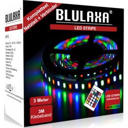 Blulaxa LED Stripe &raquo;LED Stipe SET RGB mehrfarbig&laquo; Wandleuchte, Material: Stahl, Schwarz, Fassung: E27 bunt