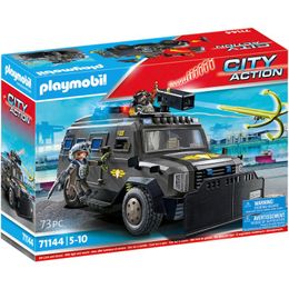 Playmobil Konstruktions-Spielset &raquo;SWAT-Gel&auml;ndefahrzeug (71144), My Action Heroes&laquo; Made in Europe; mit Licht und Sound bunt Konstruktions-Spielset