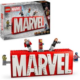 Lego Konstruktionsspielsteine &raquo;MARVEL Logo & Minifiguren (76313), Lego Super Heroes&laquo; Made in Europe bunt Konstruktionsspielsteine