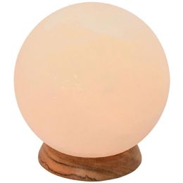 Himalaya Salt Dreams Salzkristall-Tischlampe &raquo;Planet&laquo; E14 1 Stk. Warmwei&szlig; Handgefertigt aus Salzkristall - jeder Stein ein Unikat, ca.3 kg wei&szlig;