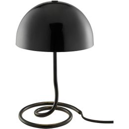OTTO home Tischleuchte &raquo;Charlett Pilz Lampe&laquo; G9 1 Stk. Tischlampe, &Oslash; 20 cm, H&ouml;he 31 cm, Metall, Spiralfu&szlig;, Pilzleuchte, G9 schwarz