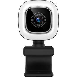 Webcam &raquo;Hyrican ST-CAM554 UHD Webcam 3840x2160 Pixel mit Ringlicht 12MP&laquo; 4K Ultra HD wei&szlig; Max. Videoaufl&ouml;sung 2160p mit 30 fps, max. Fotoaufl&ouml;sung 