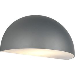 Trio Leuchten Au&szlig;en-Wandleuchte &raquo;MAAS, Hauswand Leuchte Downlight kugelf&ouml;rmig Metall Aluminium IP44&laquo; E27 1 Stk. warmwei&szlig; - kaltwei&szlig; exkl 1x E27 max 