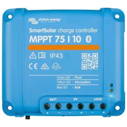 VICTRON ENERGY Solarladeregler &raquo;MPPT Victron SmartSolar 75/10&laquo; Leistung maximal in Watt: 145 / 290 blau Umfassender elektronischer Schutz, IP43 (Elektronik) / IP22 (