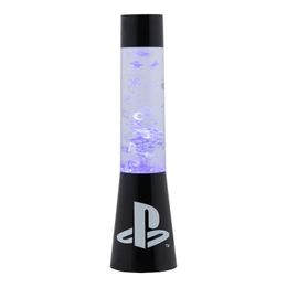 Paladone LED Dekolicht &raquo;Playstation Kunststoff Lavalampe / Glitzerlampe&laquo; schwarz Sensorisches Licht im PlayStation-Stil