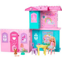 Barbie Puppenhaus &raquo;Aufklappbares Pop-Up-Haus Chelsea&laquo; bunt Puppenhaus