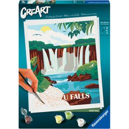 Ravensburger Malen nach Zahlen &raquo;CreArt, Adults Trend, Iguazu Wasserf&auml;lle&laquo; f&uuml;r Erwachsene; Made in Europe bunt