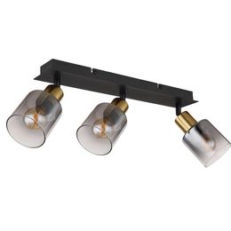 Globo LIGHTING Deckenstrahler &raquo;HOLLSY&laquo; E14 1 Stk. Deckenspot, Glas, Wohnraum, Flur schwarz