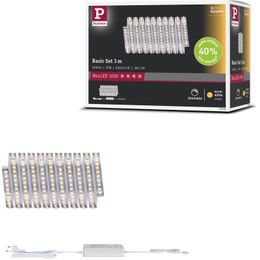 Paulmann LED-Streifen &raquo;MaxLED 1000 LED Strip Warmwei&szlig; Basisset&laquo; silber