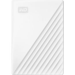Western Digital WD externe HDD-Festplatte &raquo;My Passport White Edition&laquo; 2,5 5 TB Anschluss USB 2.0 USB 3.0 USB 3.2 schwarz Speicherkapazit&auml;t: 5 TB