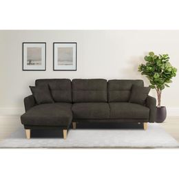 Home Affaire Ecksofa &raquo;TRIPLO optionale Schlafsofa mit Bettkasten, Ma&szlig;e B/T/H: 234/164/89 cm&laquo; L-Form wahlweise mit Bettfunktion - Liegefl&auml;che 132x210 