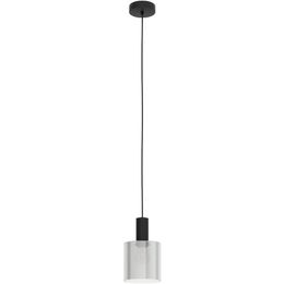 Eglo H&auml;ngeleuchte &raquo;GOROSIBA Pendellampe - Stahl - E27 - 1X40W - IP20&laquo; E27 1 Stk. H&auml;ngelampe, Deckenlampe, Wohnzimmer, Esszimmer, H110 x &Oslash;15 cm