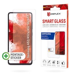 Displex Displayschutzglas &raquo;Smart Glass - Samsung A52/A52(s) 5G/A53 5G&laquo; Displayschutzfolie Displayschutz kratzer-resistent 9H unzerbrechlich transparent 