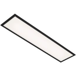 Briloner Leuchten LED Panel &raquo;7067015 Simple&laquo; LED-Board Neutralwei&szlig; Deckenlampe, 100x25x6cm, Schwarz, 22W, Wohnzimmer, Schlafzimmer, Flur wei&szlig;