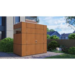 BERTILO Gartenhaus &raquo;HPL Mini, in verschiedenen Farben&laquo; Fassaden-HPL in Architekturqualit&auml;t, witterungsbest&auml;ndig, farbstabil braun Massivholz