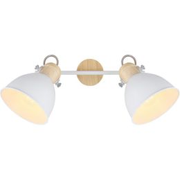 Globo LIGHTING Deckenstrahler &raquo;WIHO&laquo; E27 1 Stk. Deckenspot/holzoptik/Flur/Wohnzimmer