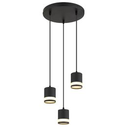 Globo LIGHTING H&auml;ngeleuchte &raquo;LUCERO&laquo; GX53 1 Stk. Warmwei&szlig; H&auml;ngelampe/Pendelleuchte/Esszimmer/Wohnzimmer/Esstisch schwarz