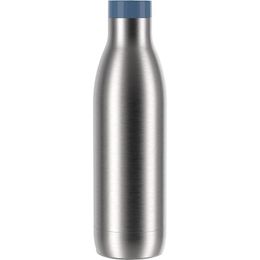 Emsa Isolierflasche &raquo;Bludrop Eco&laquo; 0,7 Liter, auslaufsicher, 24h kalt, 12h warm, sp&uuml;lmaschinengeeignet silber Edelstahl