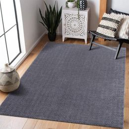 Carpet City Teppich &raquo;Frise&eacute;-Teppich FANCY805&laquo; rechteckig 12 mm H&ouml;he L&auml;ufer, Kurzflor, Einfarbig, 3D-Optik, Zickzack Look, Wohnzimmer grau Polypropylen