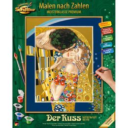 Schipper Malen nach Zahlen &raquo;Meisterklasse Premium - Der Kuss nach Gustav Klimt (1862 - 1918)&laquo; Made in Germany bunt