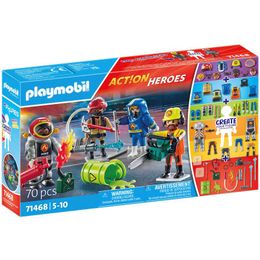 Playmobil Konstruktions-Spielset &raquo;Action Heroes, Feuerwehr (71468), My Figures&laquo; Made in Europe bunt Konstruktions-Spielset