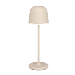 Eglo Tischleuchte &raquo;MANNERA&laquo; LED-Modul 1 Stk. Warmwei&szlig; Nachttischlampe Touch dimmbar, kabellos, Tischleuchte, USB-Port, IP54 beige