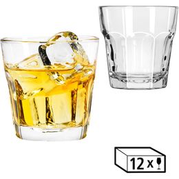 Libbey Gl&auml;ser-Set &raquo;Rocks Glas -GIBRALTAR- 207 ml, &Oslash;: 8 cm, H: 8 cm, 12er Set&laquo; hochwertig verarbeitet, im modernen Design transparent Glas
