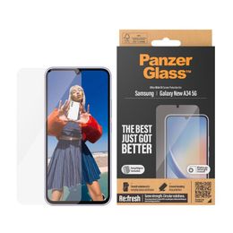 PanzerGlass Displayschutzglas &raquo;Re:Fresh Ultra Wide Fit Privacy Screen Protector&laquo; f&uuml;r Samsung Galaxy A35 5G Displayschutzfolie Displayschutz kratz-& 
