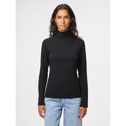 Pieces Damen Pieces Rollkragenshirt &raquo;PCSIRENE LS ROLLNECK TOP JRS NOOS&laquo; schwarz M
