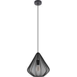 Eglo H&auml;ngeleuchte &raquo;Dolwen H&auml;ngelampe, Pendelleuchte, Esszimmerlampe Japanisch, E27, Lampe&laquo; E27 1 Stk. H&auml;ngeleuchte - H110 x &Oslash;33,5 cm - schwarz - 1X40W