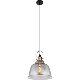 Globo LIGHTING H&auml;ngeleuchte &raquo;DOROTHEA&laquo; E27 1 Stk. H&auml;ngelampe/Pendelleuchte/Messing/Glas/Wohnzimmer/Esszimmer