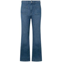 Pepe Jeans Damen Slim-fit-Jeans &raquo;SLIM FIT FLARE UHW RETRO&laquo; mit aufgesetzten Taschen blau 25, L&auml;nge 32
