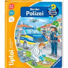 Ravensburger Kinderbuch &raquo;tiptoi Wieso? Weshalb? Warum? Bei der Polizei&laquo; Made in Europe bunt Zusammen mit der Polizei wird ein spannender Kriminalfall gel&ouml;st