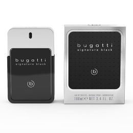 Bugatti Herren Bugatti Eau de Toilette &raquo;Signature man black&laquo; Orientalischer Duft mit Bergamotte, Pfeffer, Salbei und Tonka Bohnen. transparent