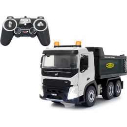 Jamara RC-Auto &raquo;Muldenkipper Volvo FMX Meiller 2,4GHz&laquo; mit LED Beleuchtung grau RC-Auto
