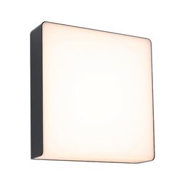Paulmann LED Au&szlig;en-Wandleuchte &raquo;Azalena IP44 250x97mm 3000K 8,5W 700lm 230V Kunststoff, Aluminium&laquo; 1 Stk. Warmwei&szlig; Bewegungsmelder mit Hochfrequenz-Sensor IP44