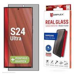 Displex Displayschutzglas &raquo;Privacy Glass&laquo; f&uuml;r Samsung Galaxy S24 Ultra Blickschutz Displayschutzfolie Displayschutz kratzer-resistent 10H transparent Glas 