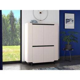 FORTE Vitrine &raquo;Vodol&laquo; Highboard, Soft Close, ABS Kanten beige